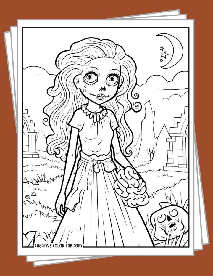 Collection of Chilling Halloween Coloring Pages