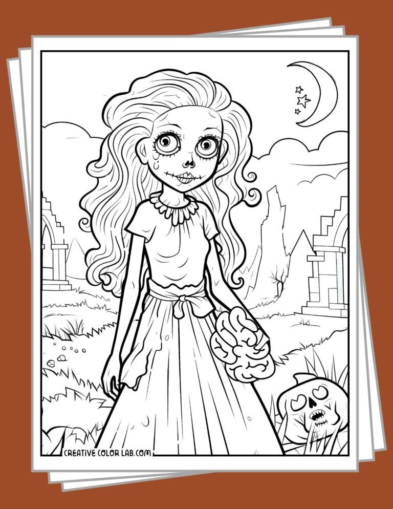 Collection of Chilling Halloween Coloring Pages
