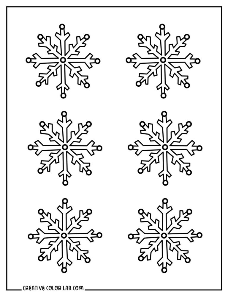 Christmas Snowflake Coloring Pages | Printable PDFs to Download