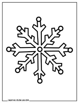 Christmas Snowflake Coloring Pages | Printable PDFs to Download