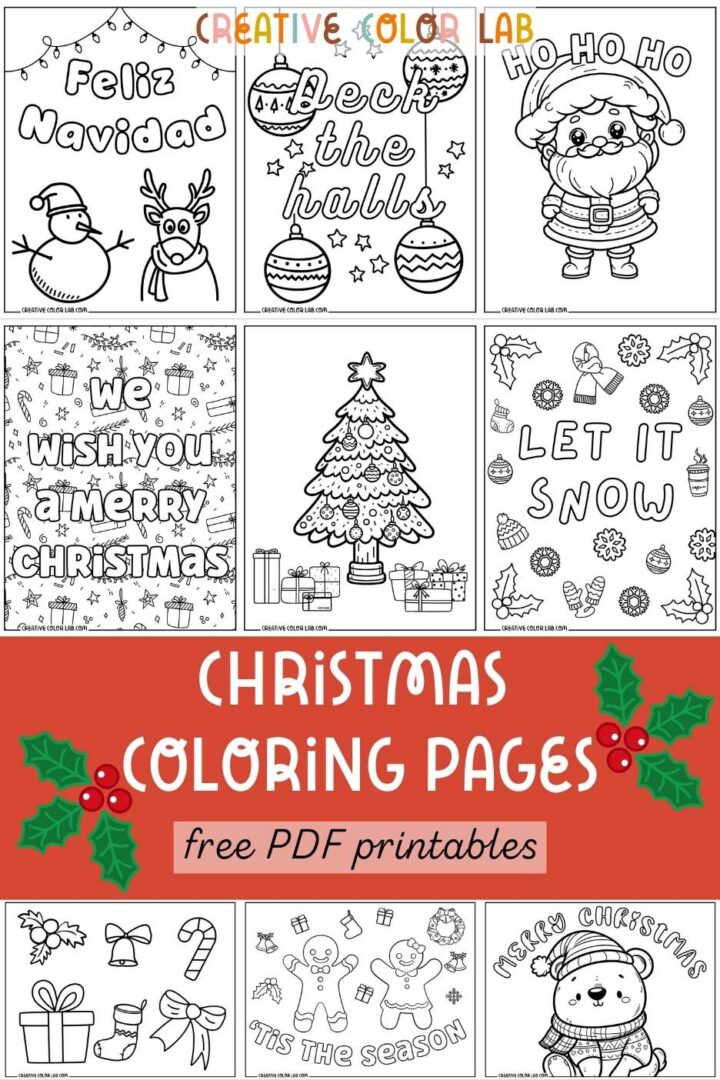 43 Christmas Coloring Pages | Free PDF Printables