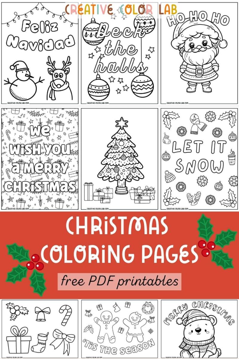 43 Christmas Coloring Pages | Free PDF Printables