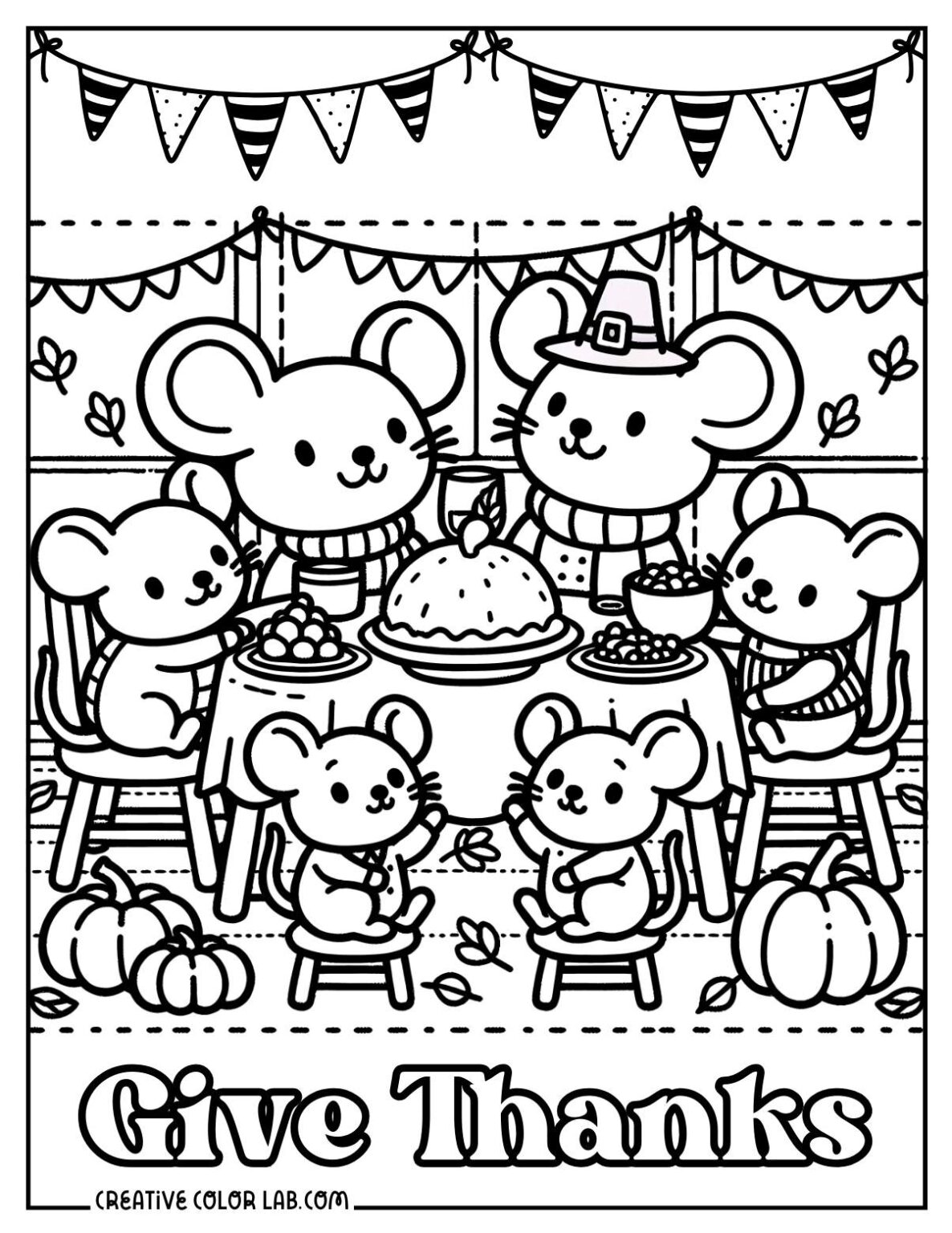 Free Thanksgiving Coloring Pages