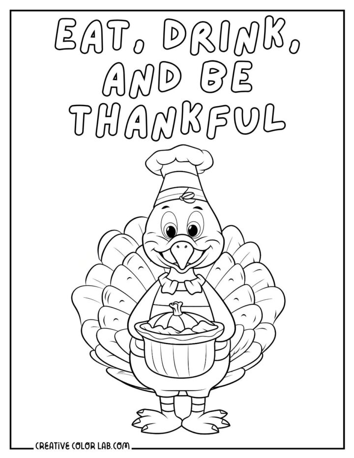 Printable Turkey Coloring Pages | Free PDF Downloads