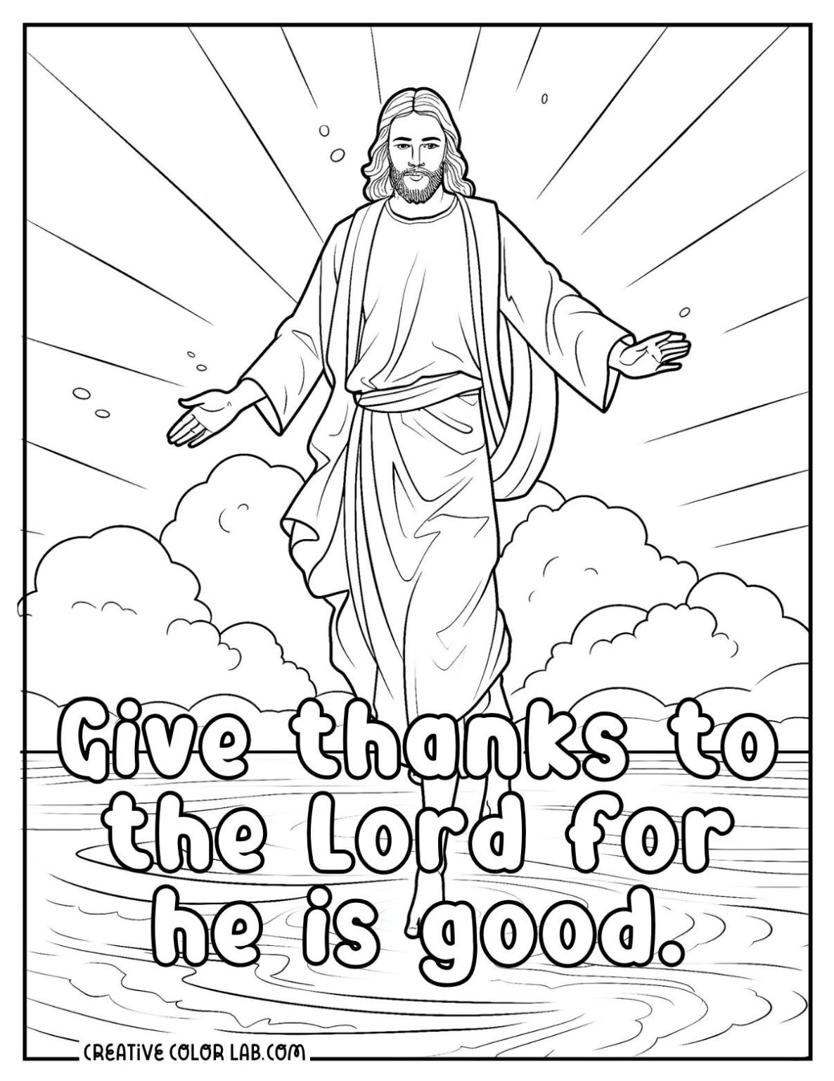 Christian Thanksgiving Coloring Pages for Sunday School