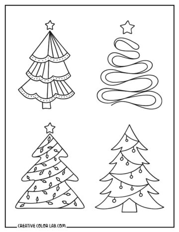 Christmas Ornaments Coloring Pages PDF Printables