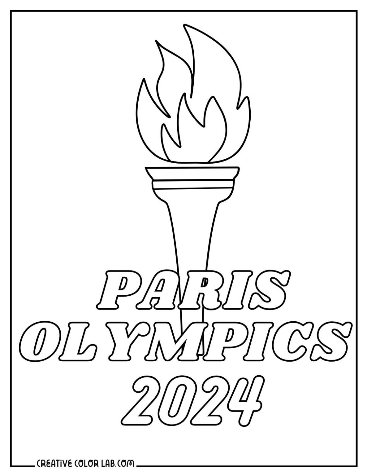 Printable Olympic Coloring Sheets