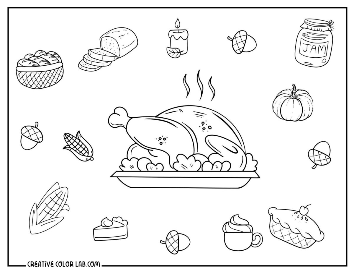 Free Thanksgiving Coloring Pages