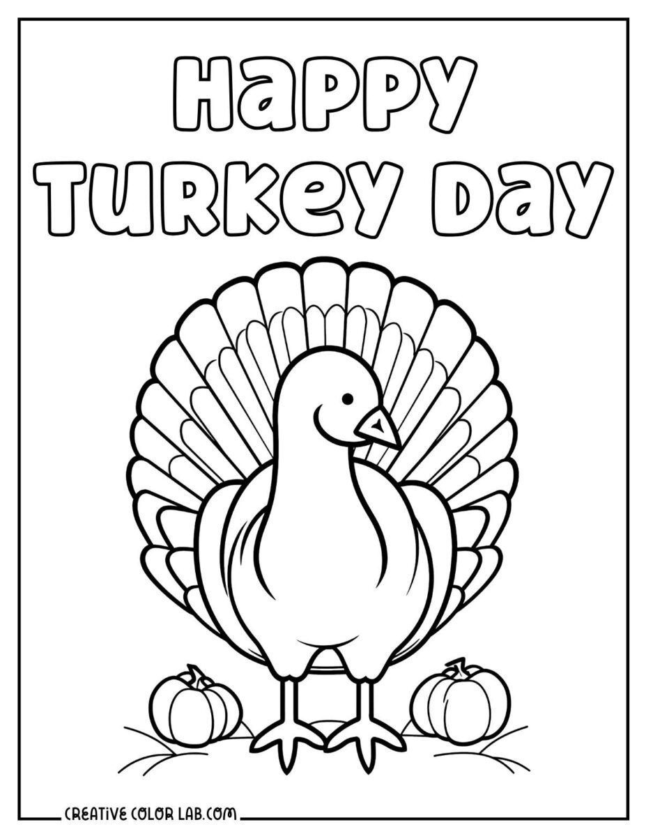 Printable Turkey Coloring Pages | Free PDF Downloads