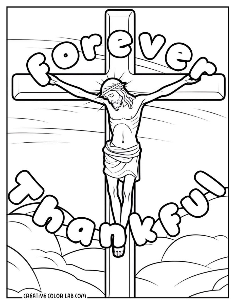 Christian Thanksgiving Coloring Pages for Sunday School