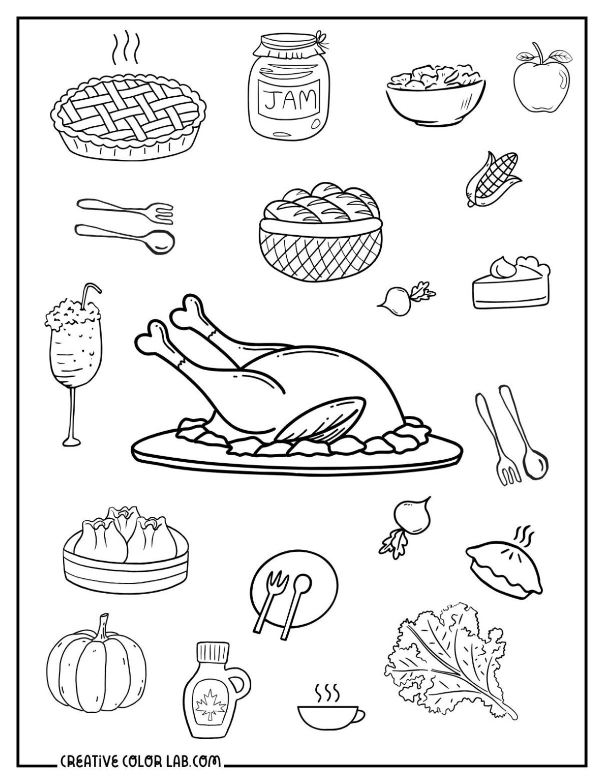 Printable Turkey Coloring Pages | Free PDF Downloads
