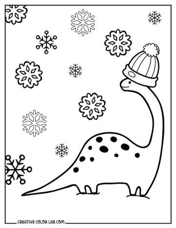 Dinosaur Christmas Coloring Pages | Free PDFs to Color
