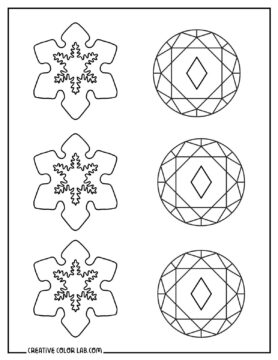 Christmas Snowflake Coloring Pages | Printable PDFs to Download