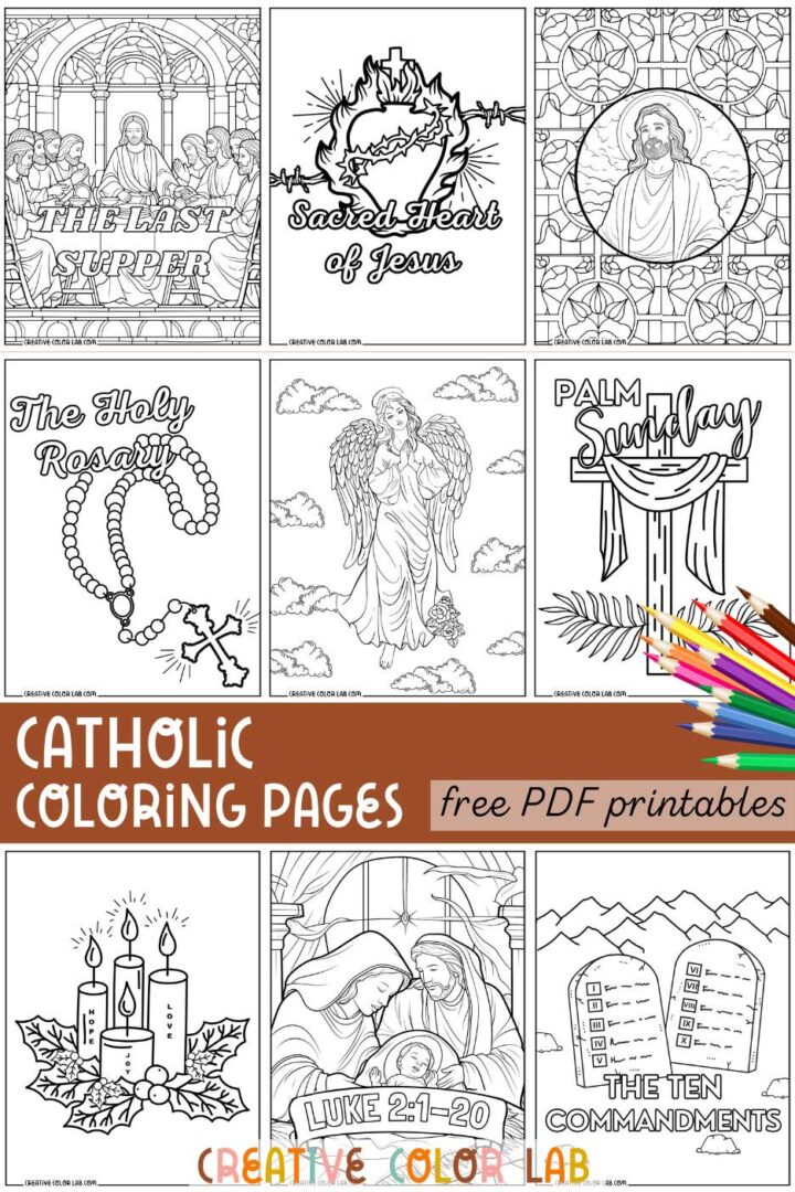 21 Catholic Coloring Page | Free PDF Printables