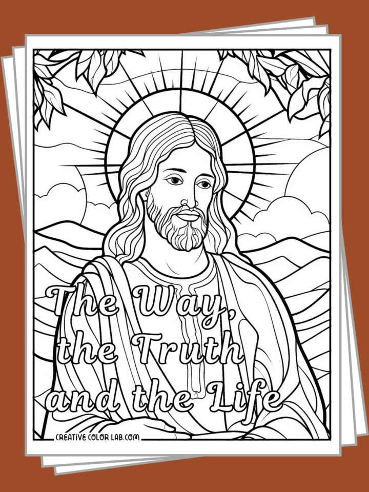 Printable, Free First Communion Coloring Page