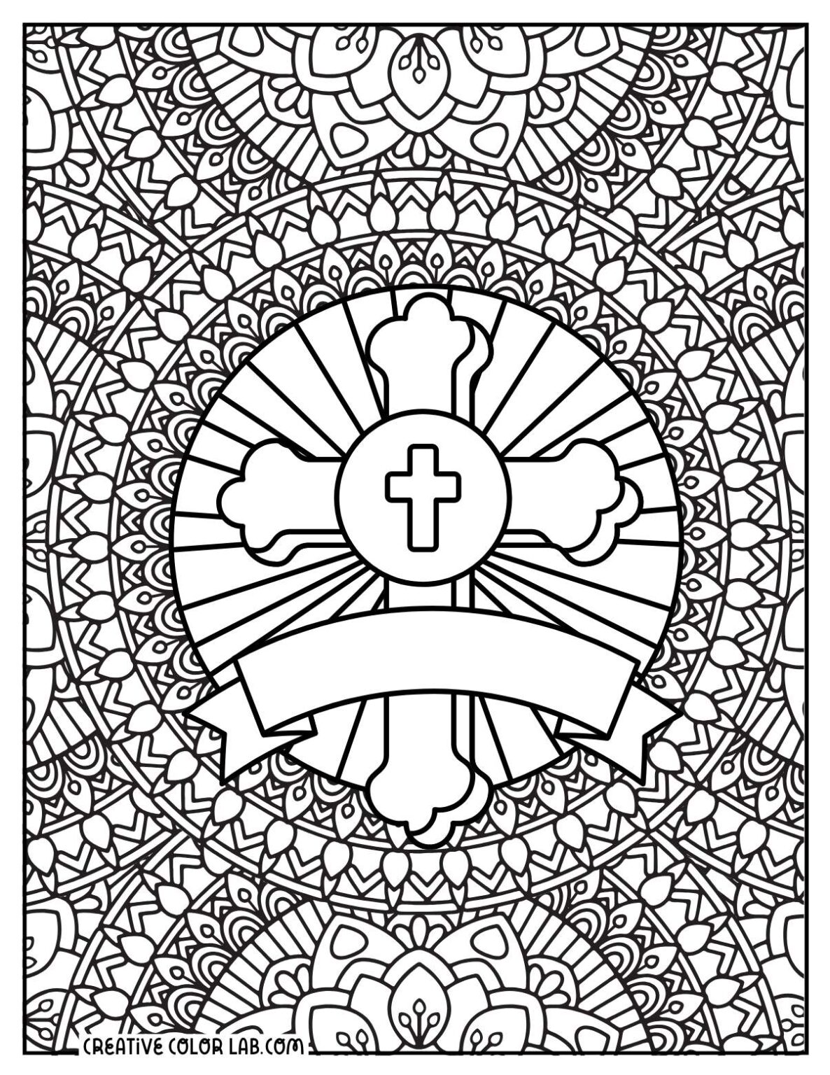 Printable, Free First Communion Coloring Page