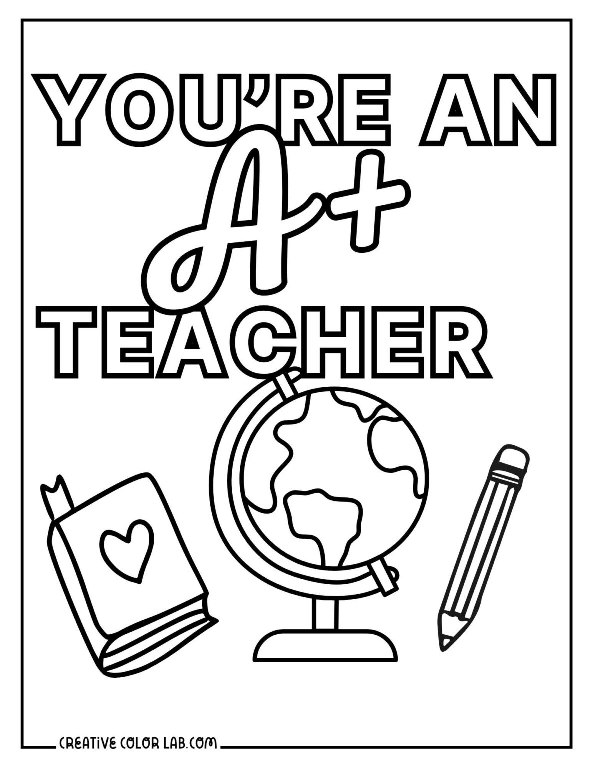 Teacher Appreciation Coloring Pages | Free PDF Printables