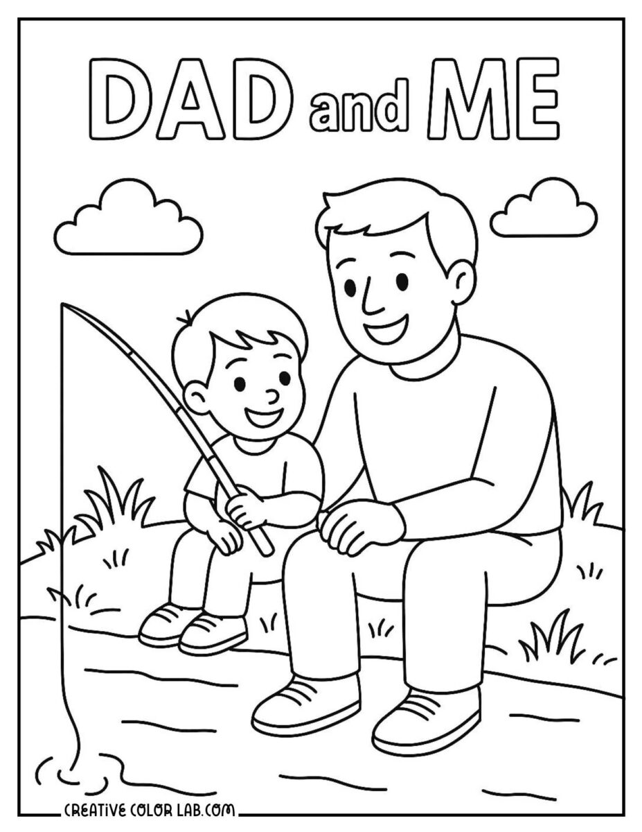 Father's Day Coloring Pages | Free PDF Printables