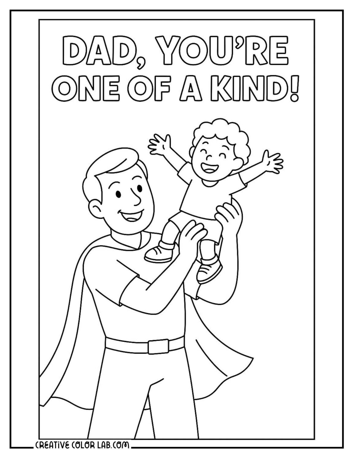 Father's Day Coloring Pages | Free PDF Printables
