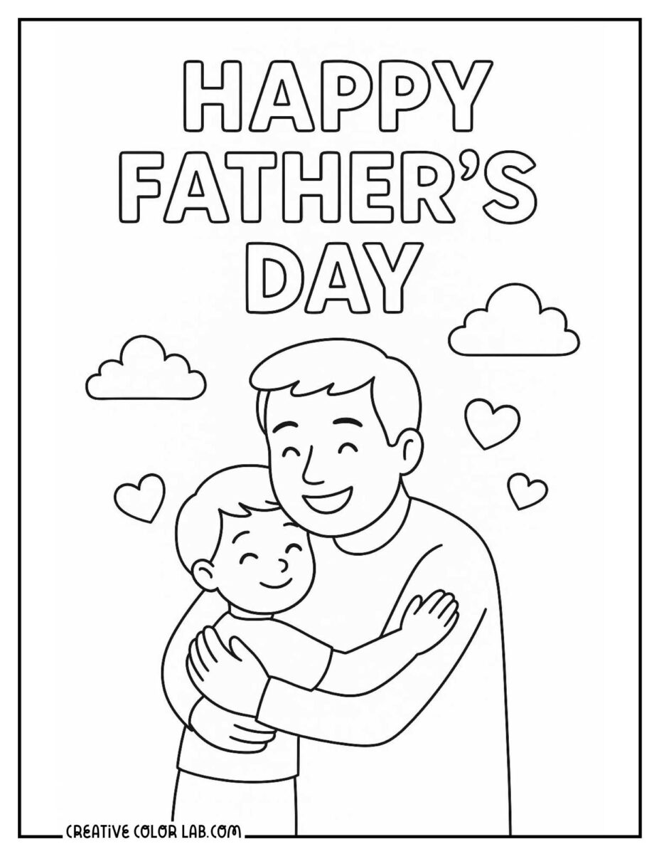 Father's Day Coloring Pages | Free PDF Printables