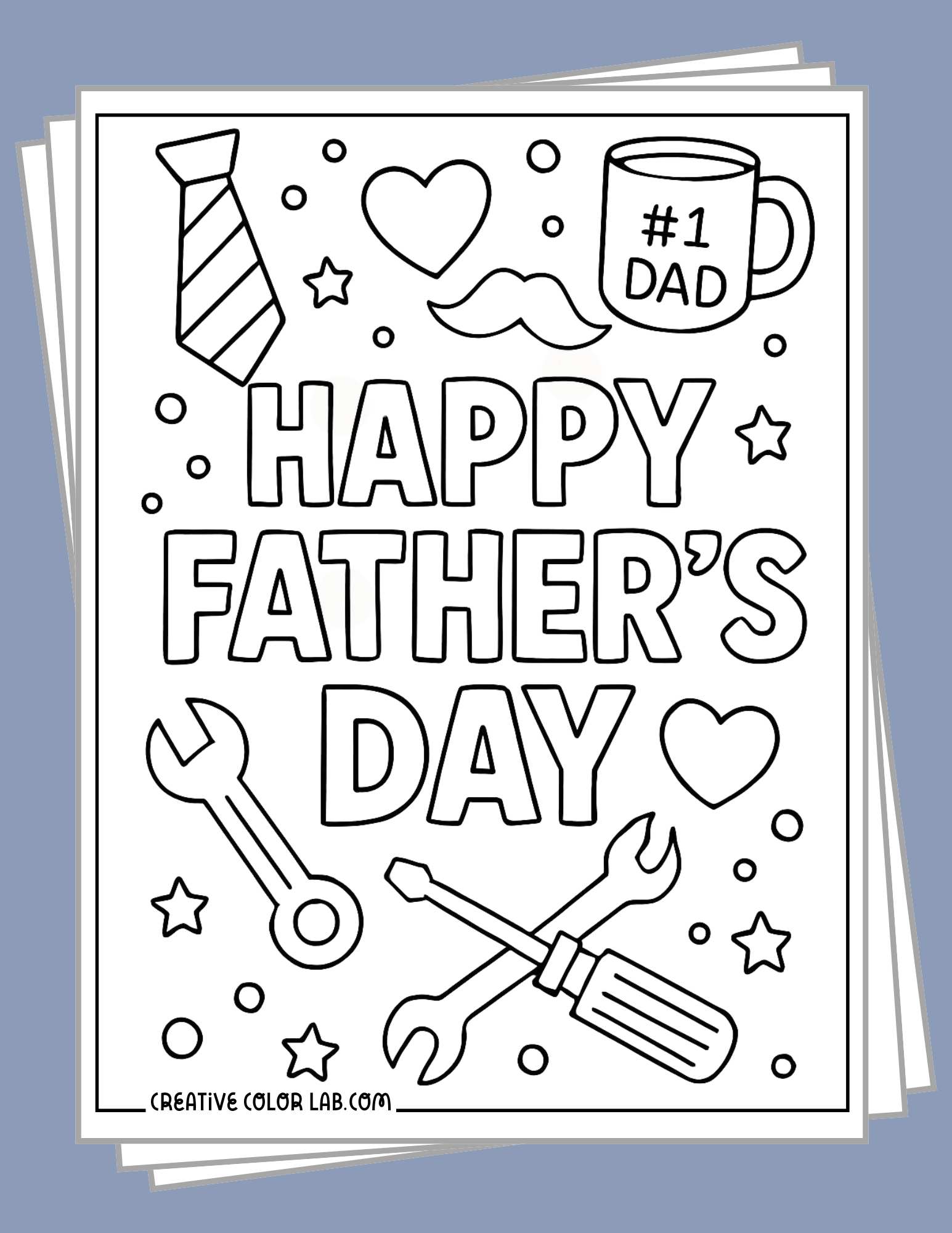 Father's Day Coloring Pages | Free PDF Printables