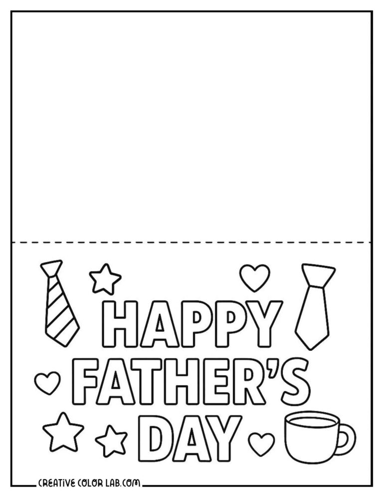 Father's Day Coloring Pages | Free PDF Printables