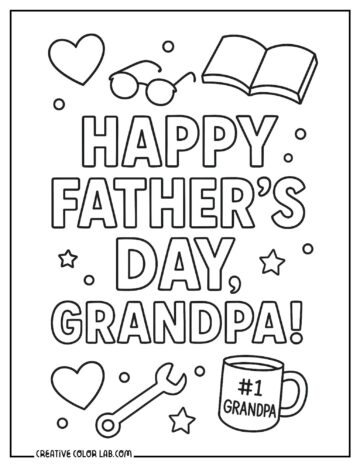 Father's Day Coloring Pages | Free PDF Printables