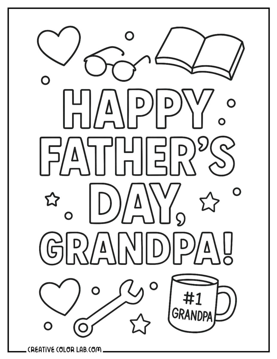 Father's Day Coloring Pages | Free PDF Printables