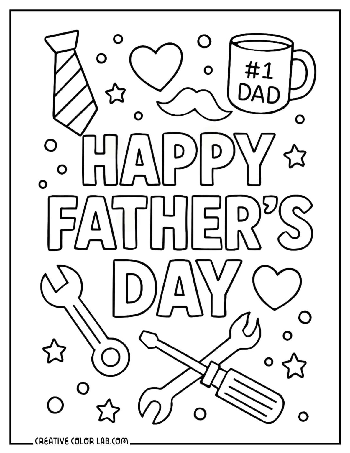 Father's Day Coloring Pages | Free PDF Printables