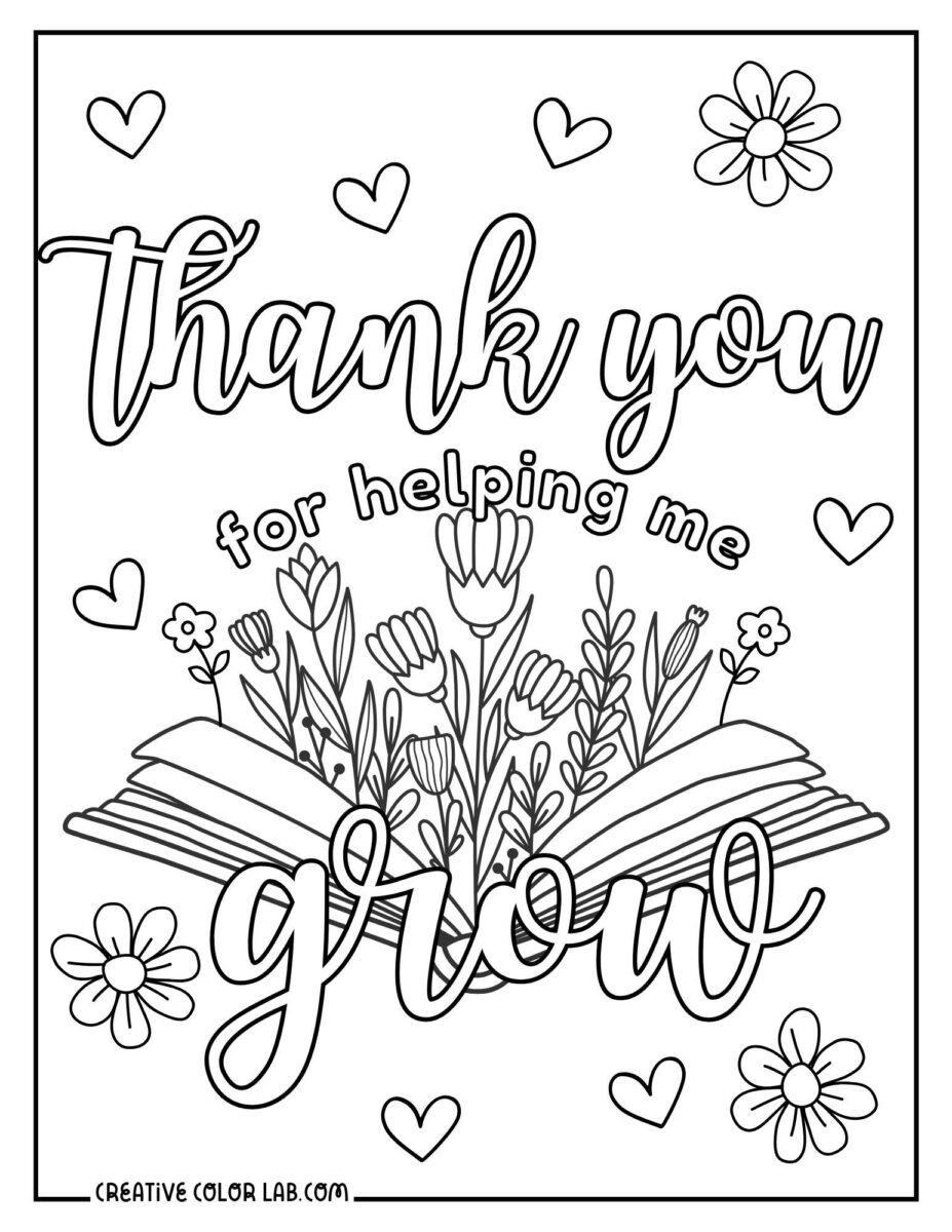 Teacher Appreciation Coloring Pages | Free PDF Printables