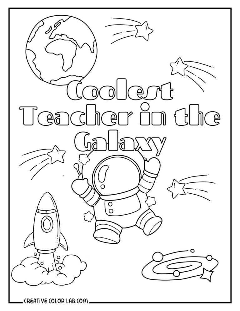 Teacher Appreciation Coloring Pages | Free PDF Printables