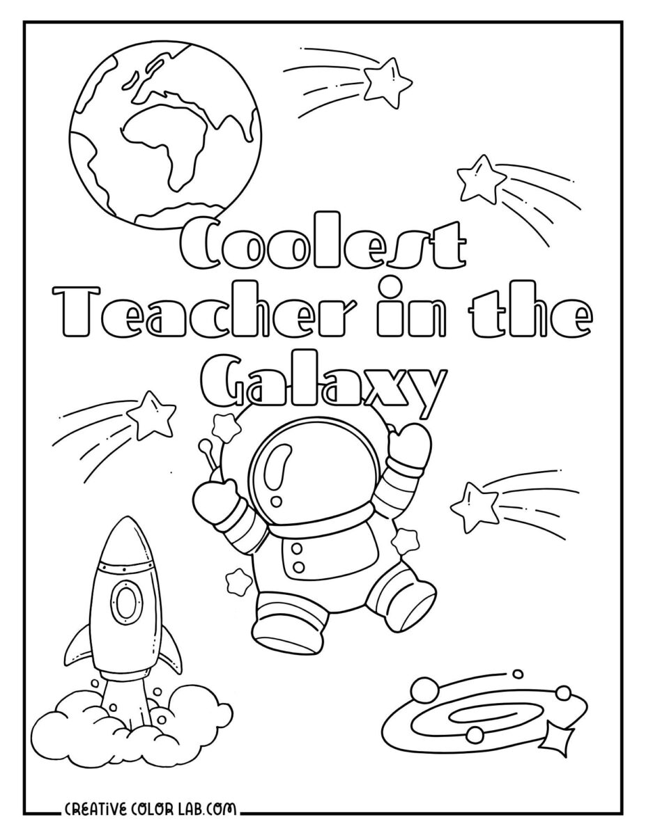 Teacher Appreciation Coloring Pages | Free PDF Printables