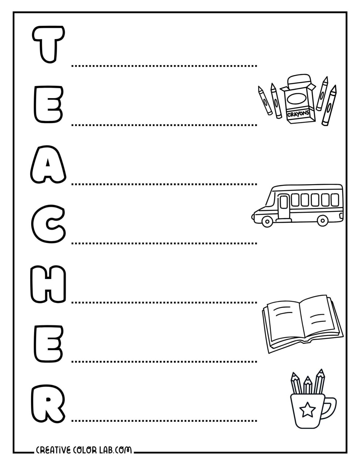 Teacher Appreciation Coloring Pages | Free PDF Printables