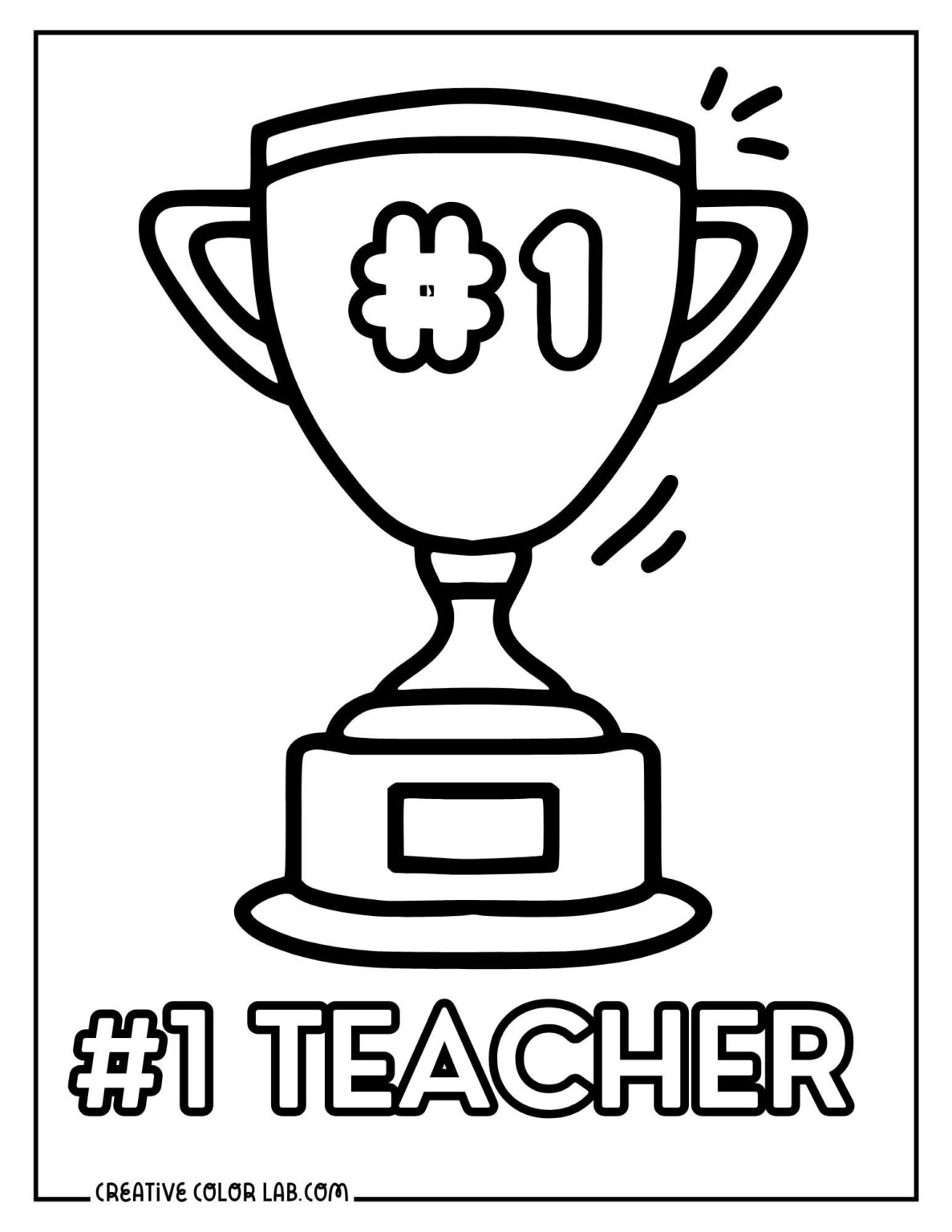 Teacher Appreciation Coloring Pages | Free PDF Printables