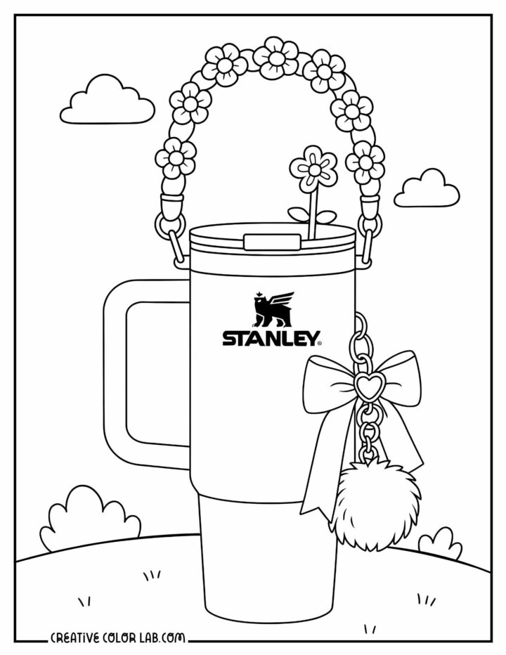 Stanley Cup Coloring Pages | Tumbler Printable PDFs