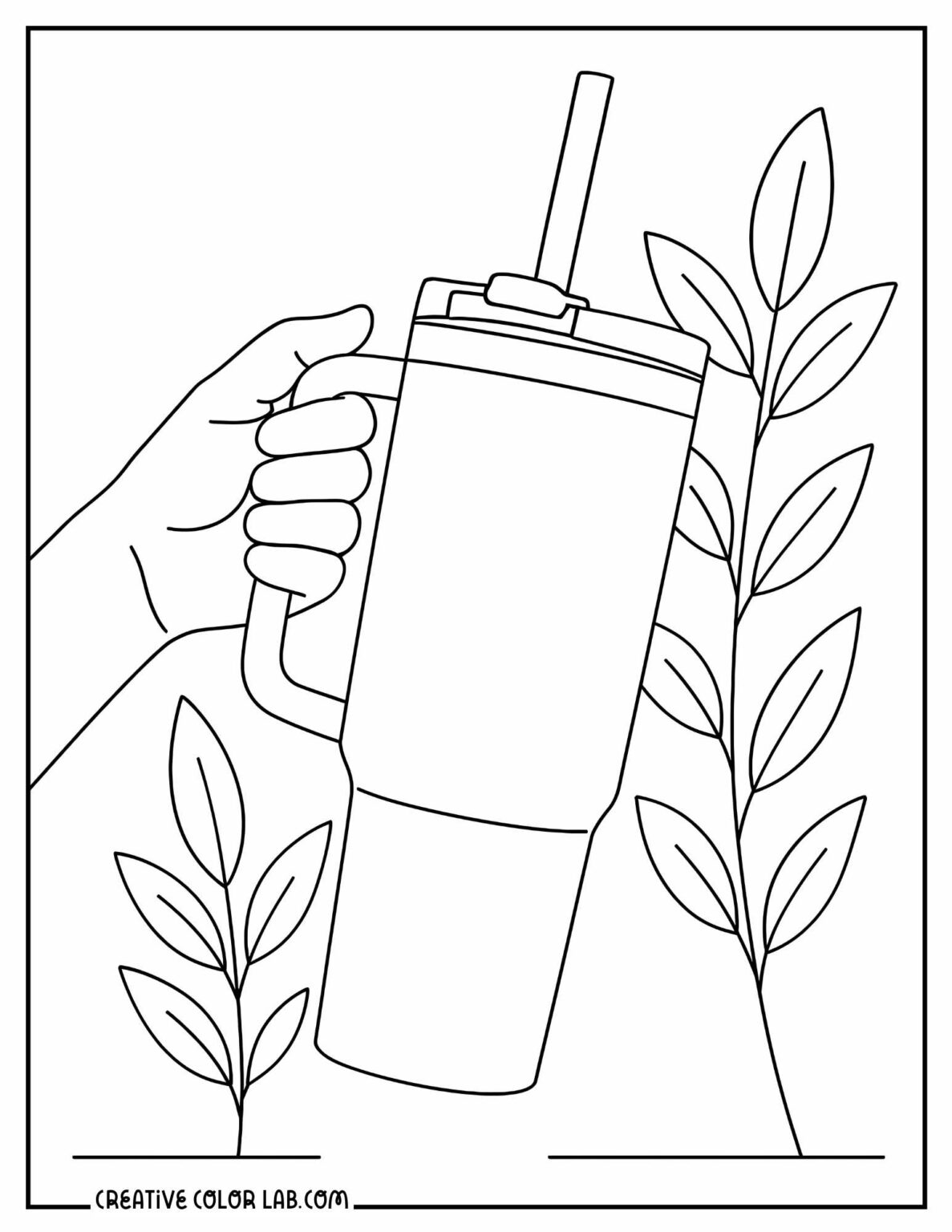 Stanley Cup Coloring Pages | Tumbler Printable PDFs