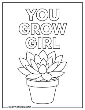 Succulent Coloring Pages | Free PDF Printables