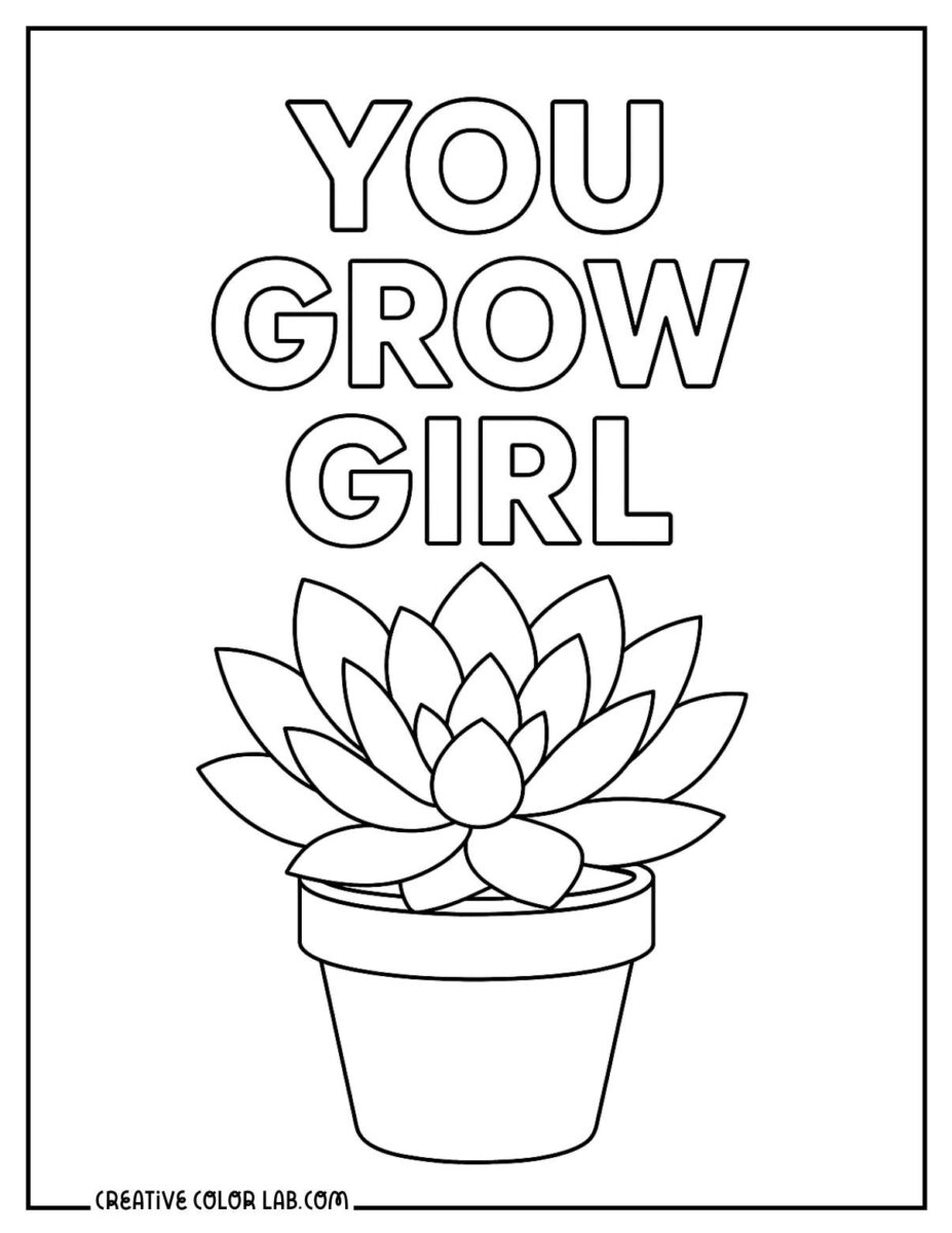 Succulent Coloring Pages | Free PDF Printables