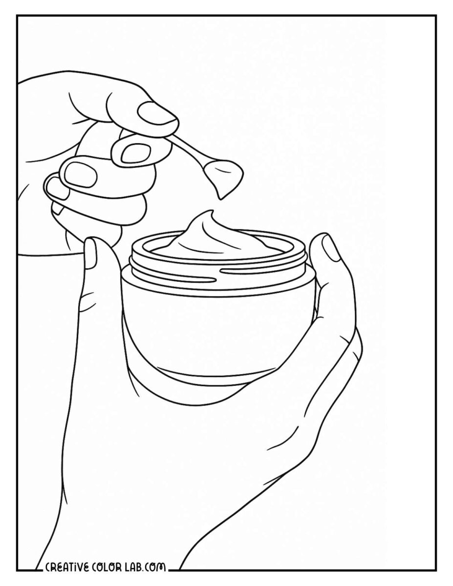 Downloadable Makeup Coloring Pages | Free PDFs