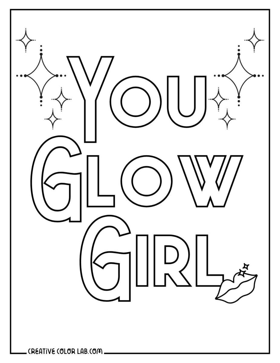 Downloadable Skincare Coloring Pages