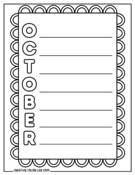 October Coloring Pages for Fall