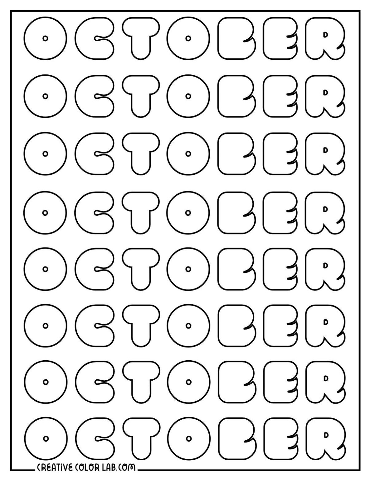 October Coloring Pages for Fall