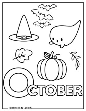 October Coloring Pages for Fall