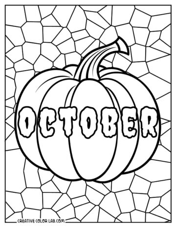 October Coloring Pages for Fall