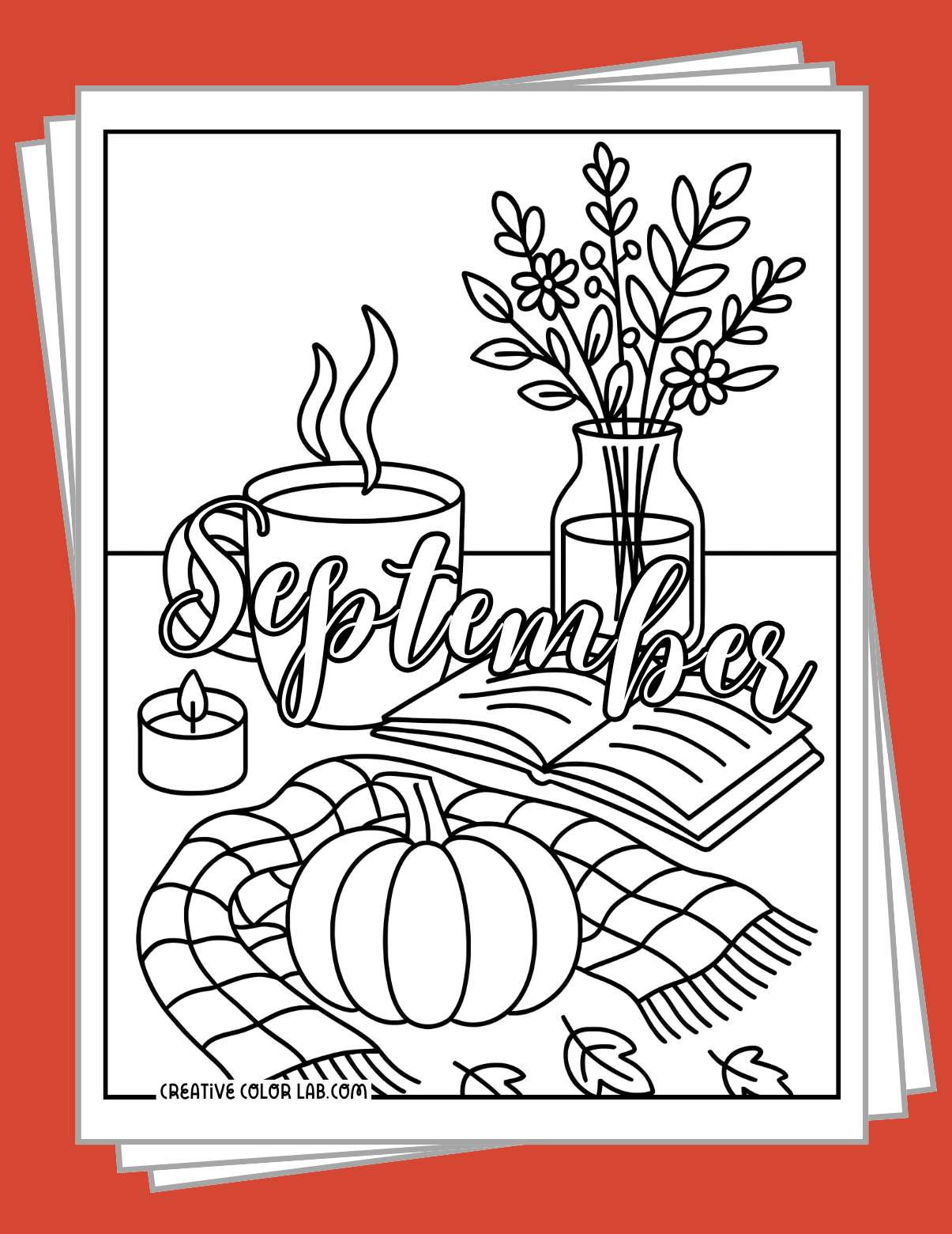 Printable September Coloring Pages | Free to Download