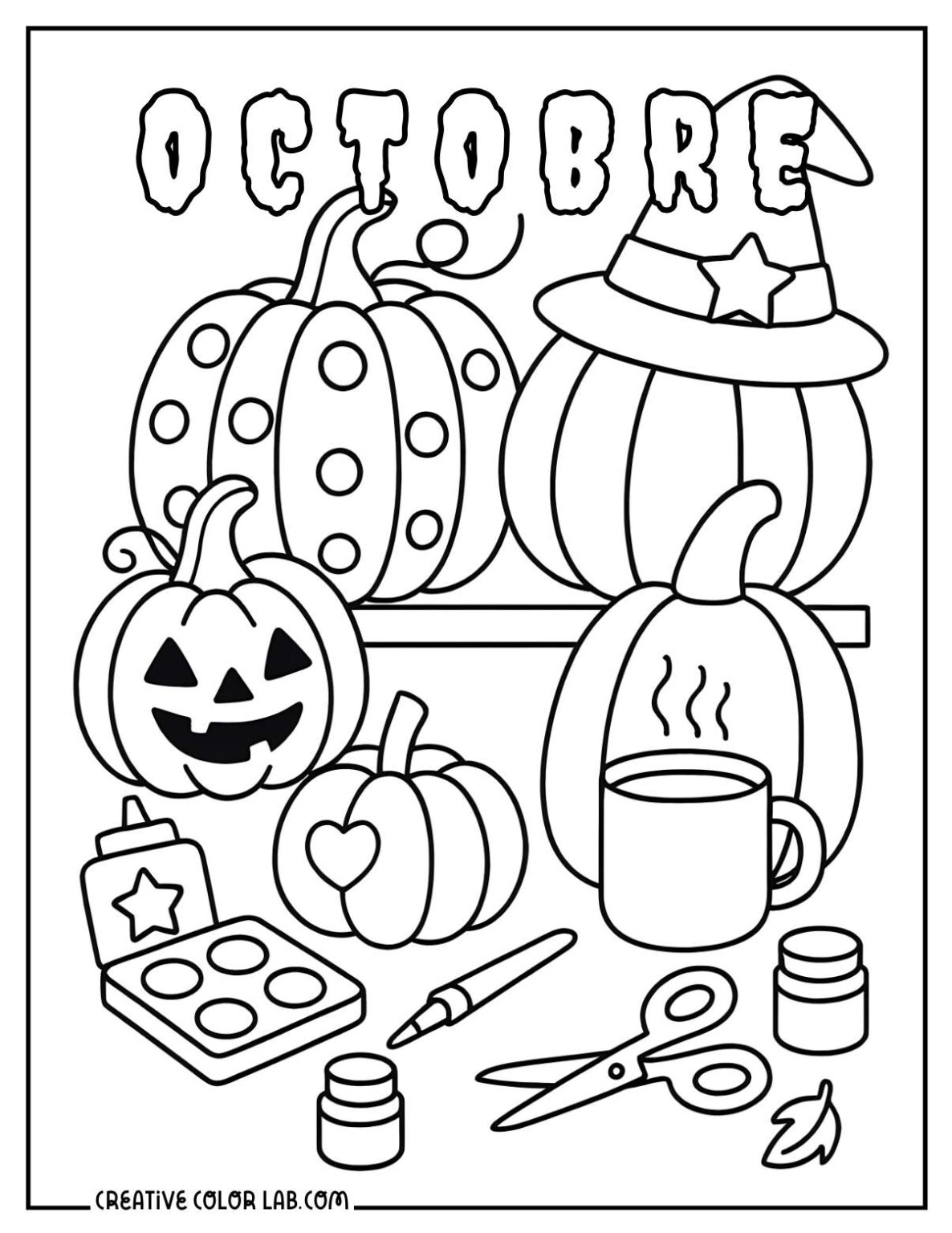 October Coloring Pages for Fall
