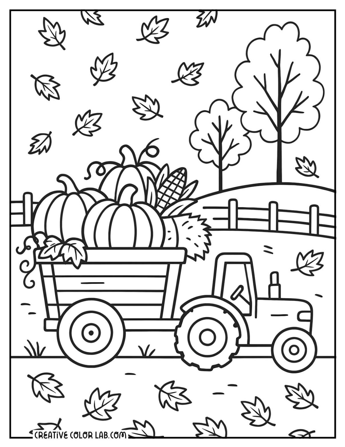 Fall Coloring Pages to Download and Print