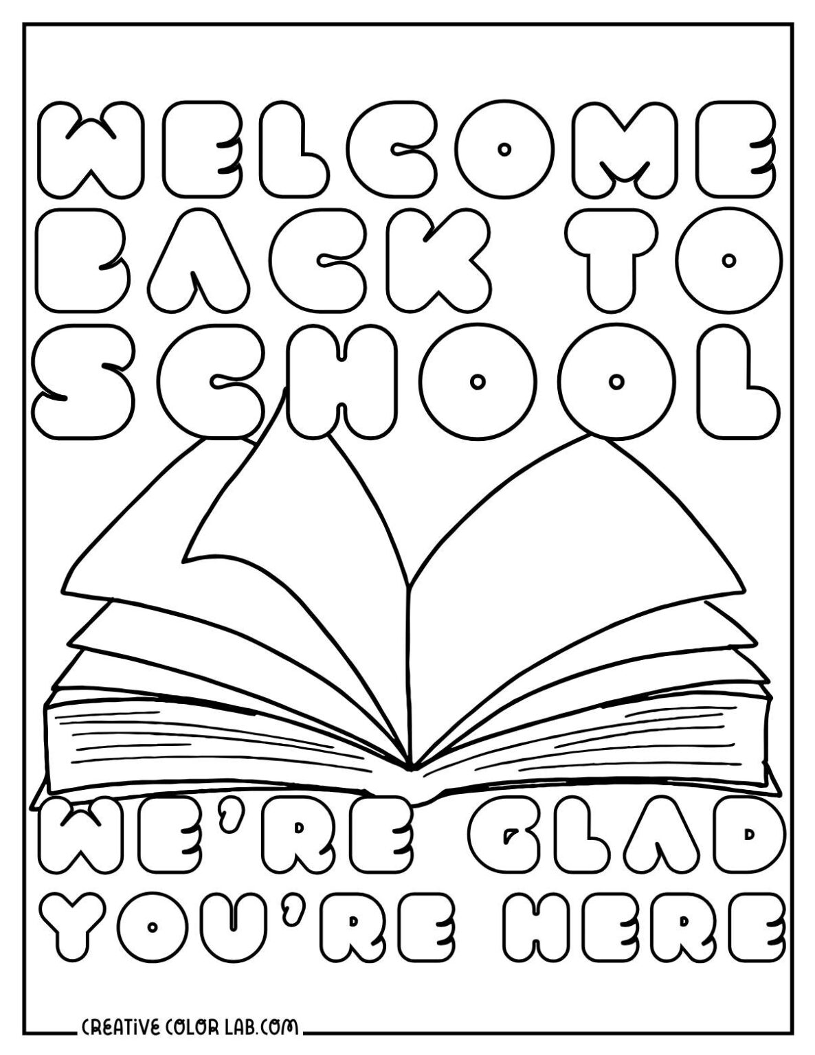 Back to School Coloring Pages | Free, Printable PDFs