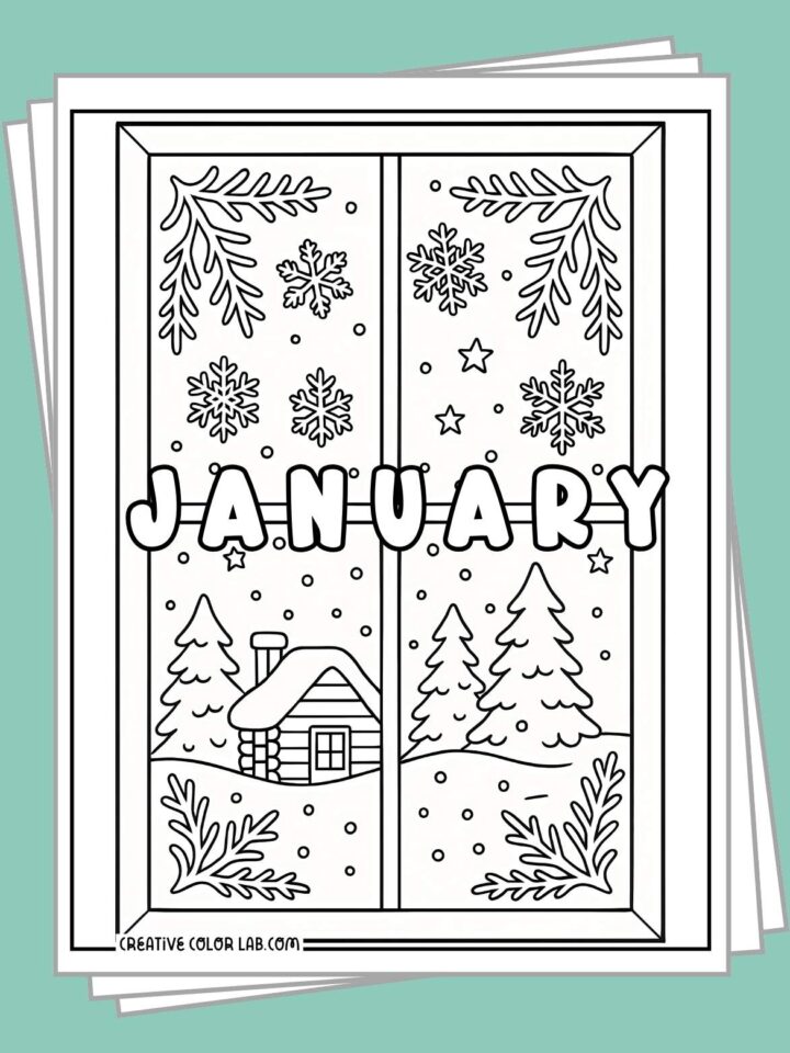 January Coloring Pages