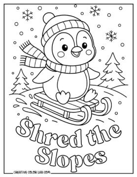 Printable January Coloring Pages | Free PDFs
